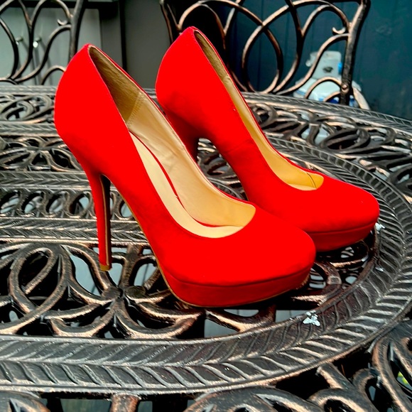 Deb | Shoes | Red Velvet Pumps | Poshmark